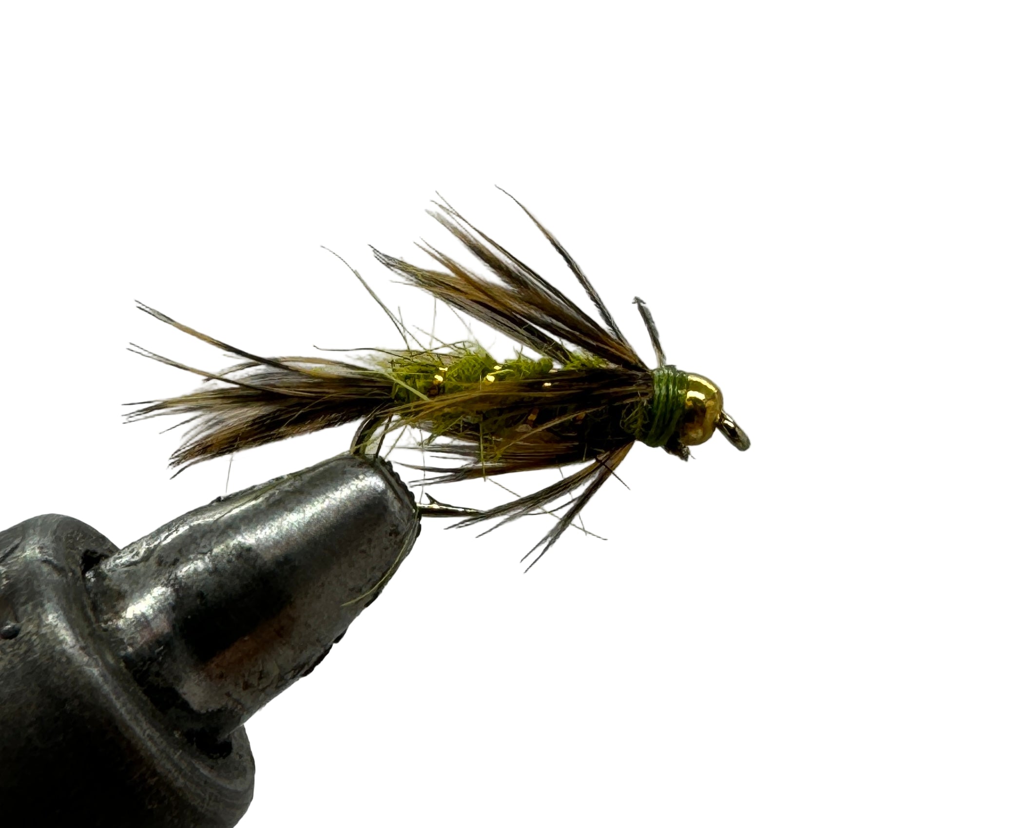One Dozen (12) - Beadhead Hare's Ear Soft Hackle - Olive - Nymph ...