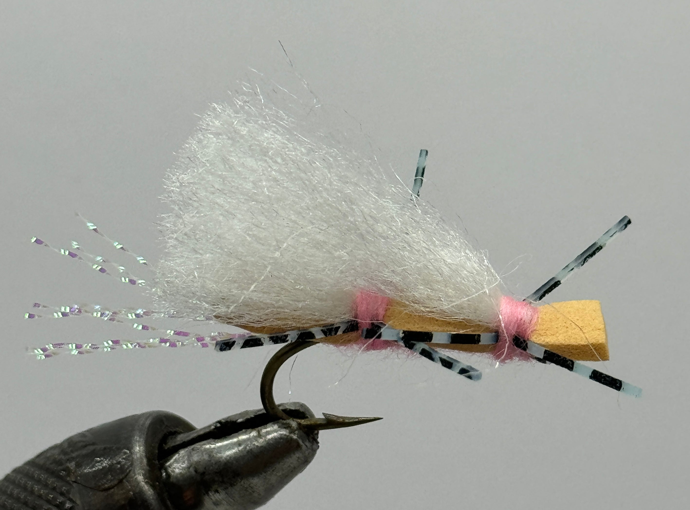 One Dozen (12) - Sparkle Chubby Chernobyl - Tan/Pink – Strike Fly