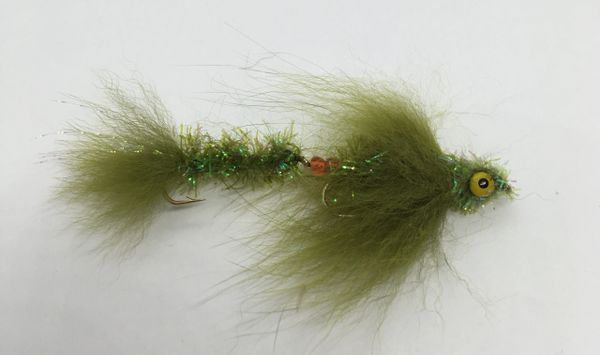 Articulated Poodle - Olive - Articulated Streamer – Strike Fly