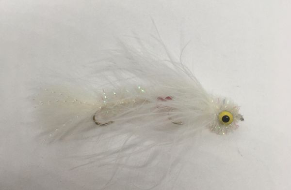 Articulated Marabou Poodle - White - Articulated Streamer – Strike Fly