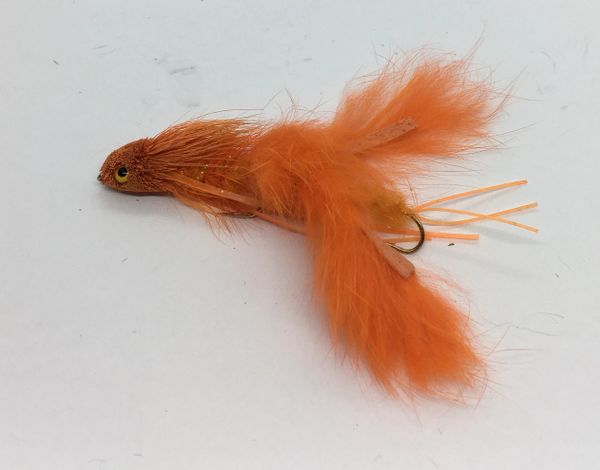 Articulated Nancy P - Crayfish Orange - Articulated Streamer – Strike Fly