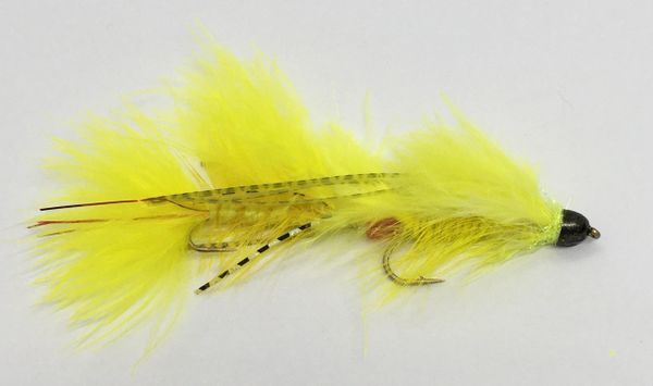 Articulated Peanut Envy - Yellow - Articulated Streamer – Strike Fly