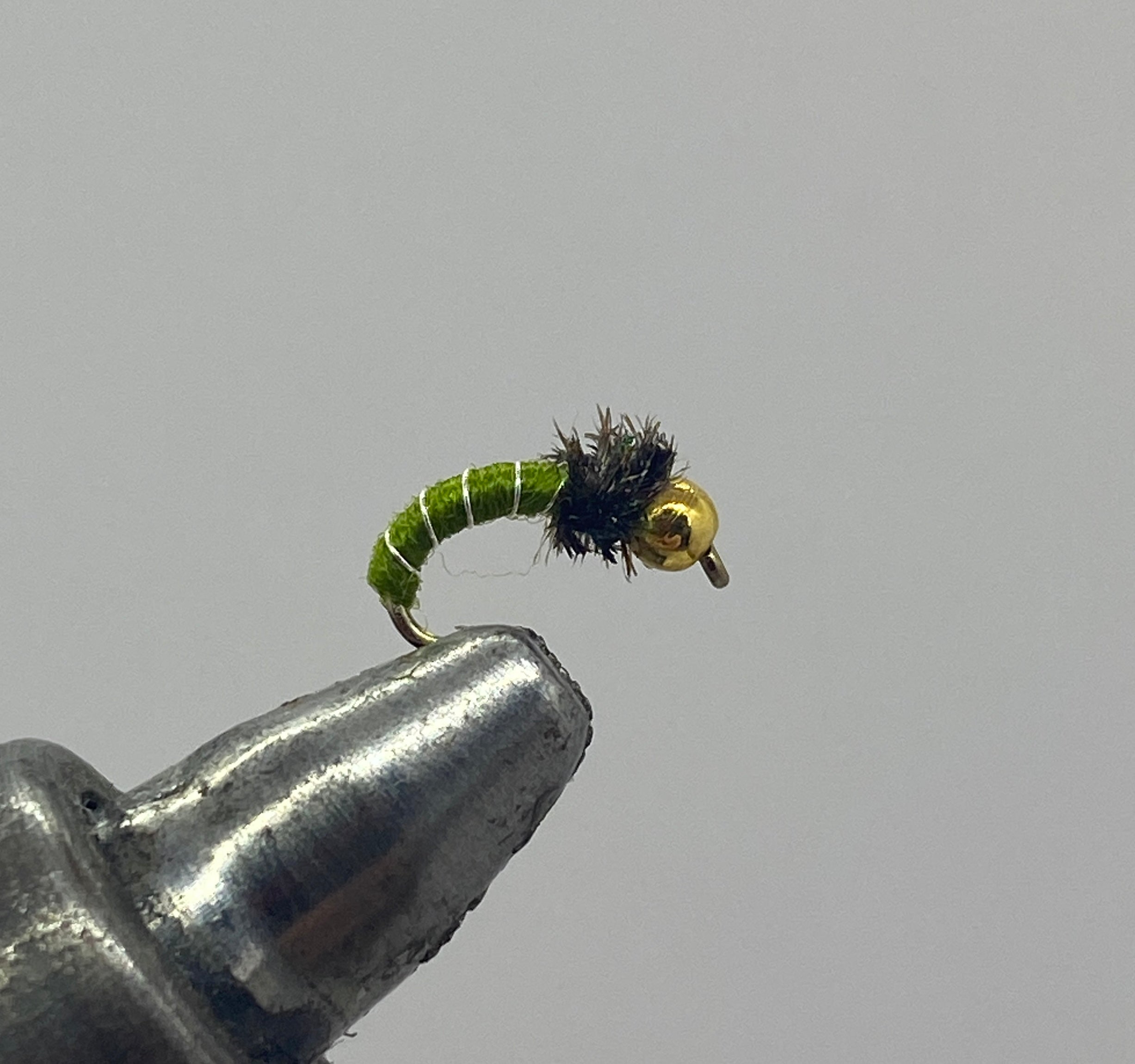 One Dozen (12) - Tungsten Beadhead Zebra Midge - Olive - Nymph – Strike Fly