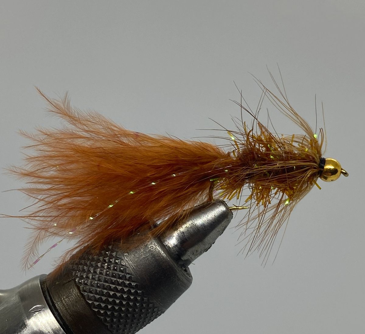 One Dozen (12) - Beadhead Crystal Bugger - Brown - Streamer – Strike Fly