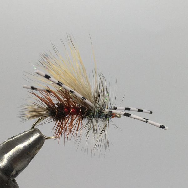 One Dozen (12) - Rubber Legged Crystal Stimulator - Royal - Dry Fly ...