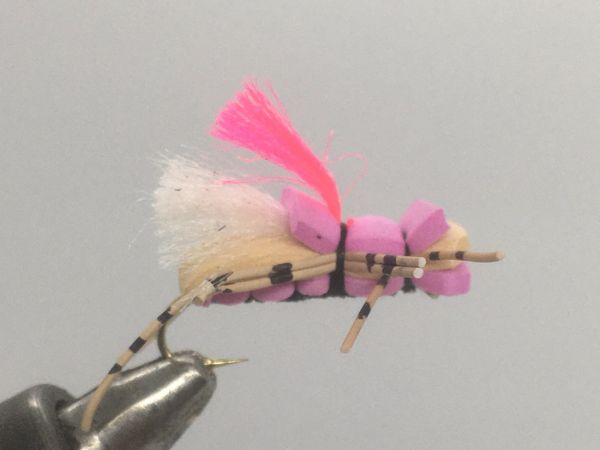 One Dozen (12) - Fat Albert - Tan and Pink - Terrestrial – Strike Fly