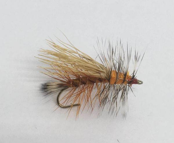 One Dozen (12) Stimulator Orange Dry Fly- Strike Fly Company