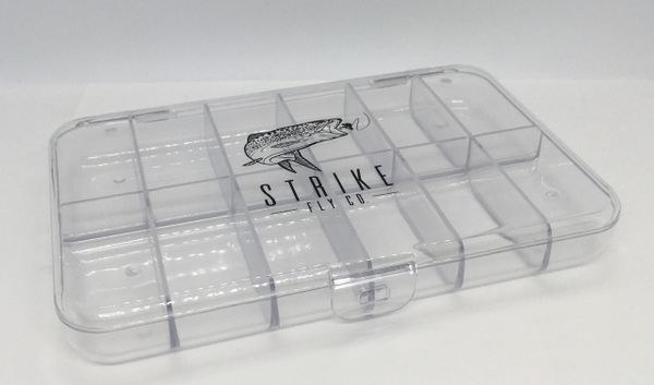 Large Clear 12 Compartment Fly Box – Strike Fly